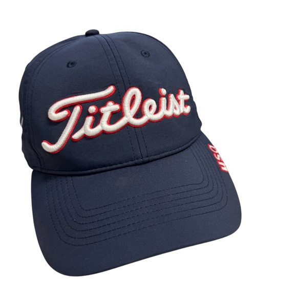 Titleist | Accessories | Titleist Dark Pro V Usa Navy Blue Cap With ...